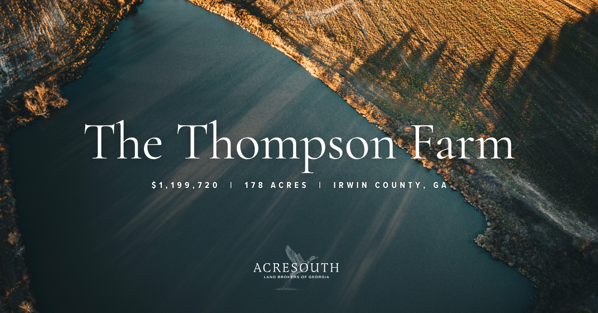 The Thompson Farm – 178 Beautiful Acres Located in Irwin County, Georgia